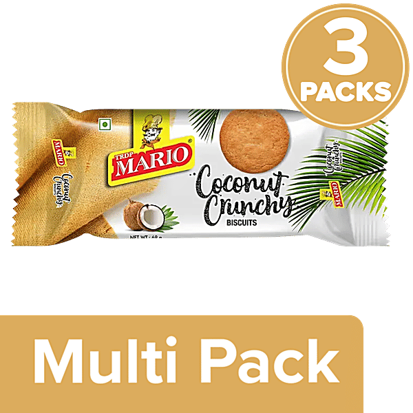 Buy MARIO Coconut Crunchy Biscuits - Bite Sized, Flavourful, Teatime ...