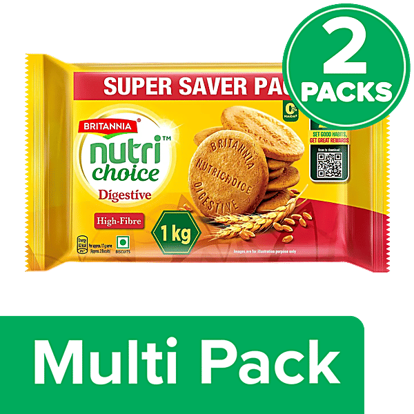 Buy Britannia Nutri Choice Digestive High Fibre Biscuits Online at Best ...