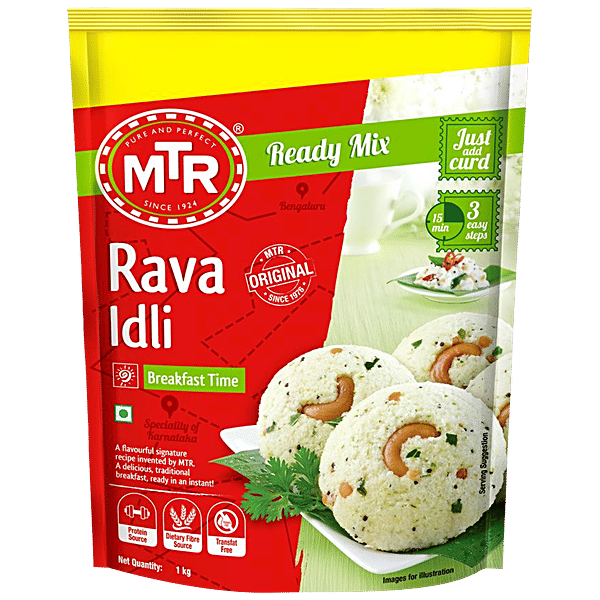 Buy Mtr Breakfast Mix Rava Idli 1 kg Pouch Online At Best Price of Rs ...