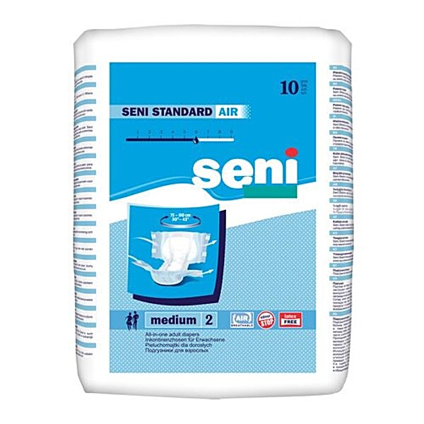 Buy Seni Standard Air Adult Diapers Medium 10 Pcs Online At Best Price ...