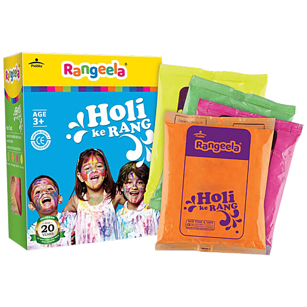 Buy Pidilite Rangeela Holi Ke Rang Colours/Gulal - Non Toxic, Skin ...