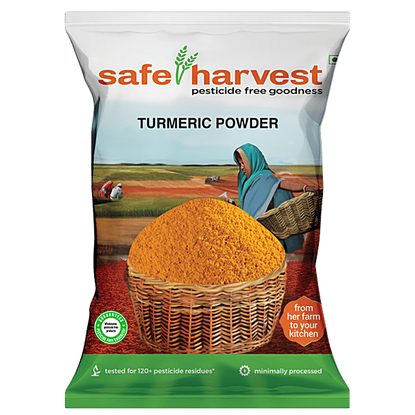 Buy Safe Harvest Turmeric Powder 200 Gm Pouch Online At Best Price of ...