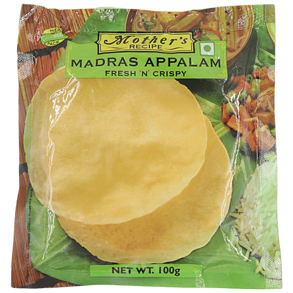 Buy Motherss Recipe Appalam 100 Gm Pouch Online at the Best Price of Rs ...