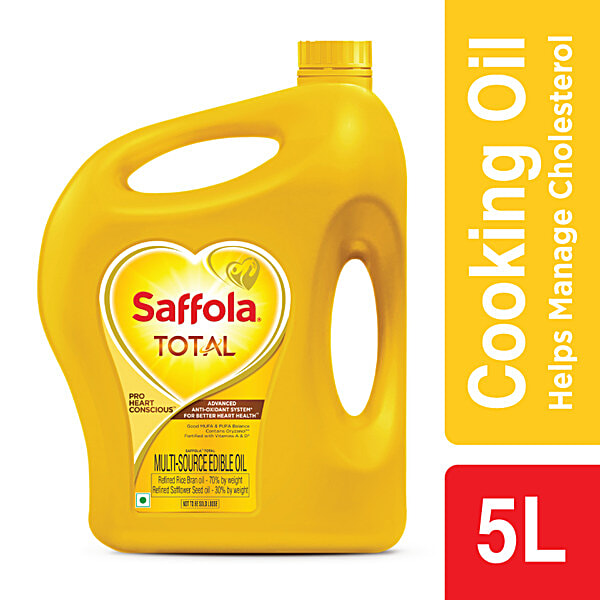 Buy Saffola Total Edible Oil 5 Ltr Jar Online At Best Price of Rs 979 ...