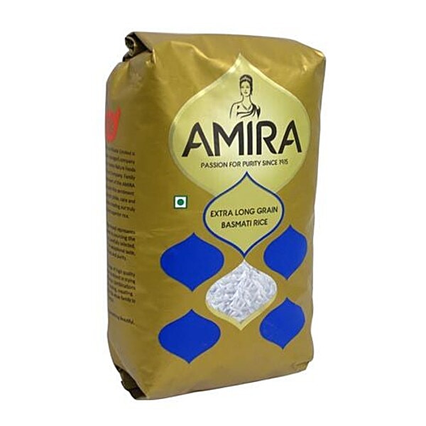 Buy Amira Basmati Rice Extra Long Grain 1 Kg Pouch Online at the Best ...