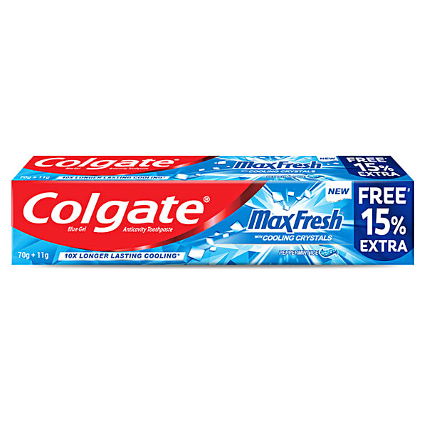 Buy Colgate Toothpaste Maxfresh Blue Peppermint Ice Gel 81 Gm Online At ...