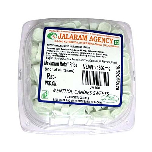 Buy Jalaram Menthol Candies - Sweet White Online at Best Price of Rs 53 ...