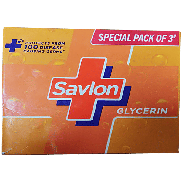 Buy Savlon Glycerin Soap Bar With Germ Protection & Moisturisation ...