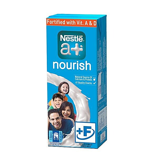 Buy Nestle A+ Nourish Toned Milk Online at Best Price of Rs 15 - bigbasket