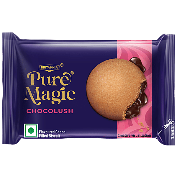 Buy Britannia Pure MagicChocolush - Extra Crunchy Biscuit With Gooey ...