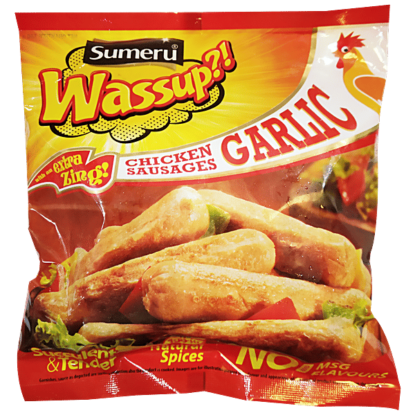 Buy Sumeru Chicken Garlic Sausages 500 Gm Pouch Online at the Best ...