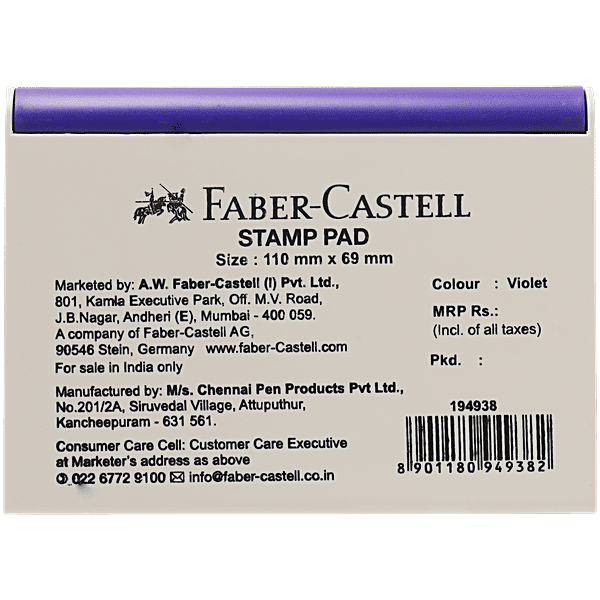 Buy Faber Castell Stamp Pad Violet 1 Pc Online At Best Price of Rs 45 ...