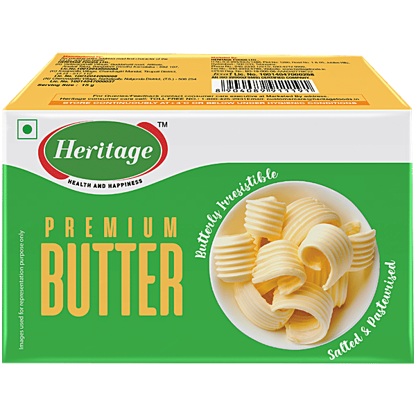 Buy Heritage Table Butter Pasteurised 500 Gm Carton Online At Best ...