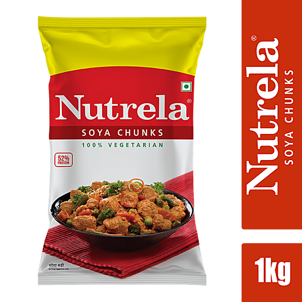 Buy Nutrela Soya Chunks 1 Kg Pouch Online At Best Price of Rs 154.99 ...