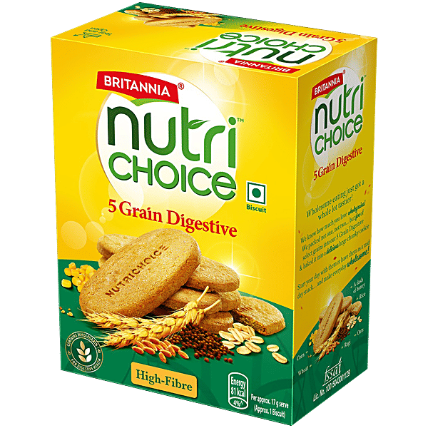 Buy Britannia Nutri Choice 5 Grain Biscuits 200 Gm Carton Online At ...