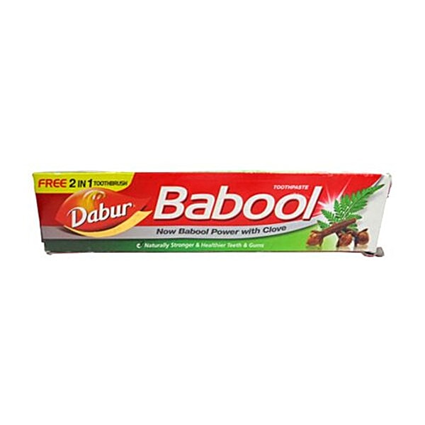 Buy Dabur Babool Toothpaste Babool Strong Teeth Healthy Gums 180 Gm ...