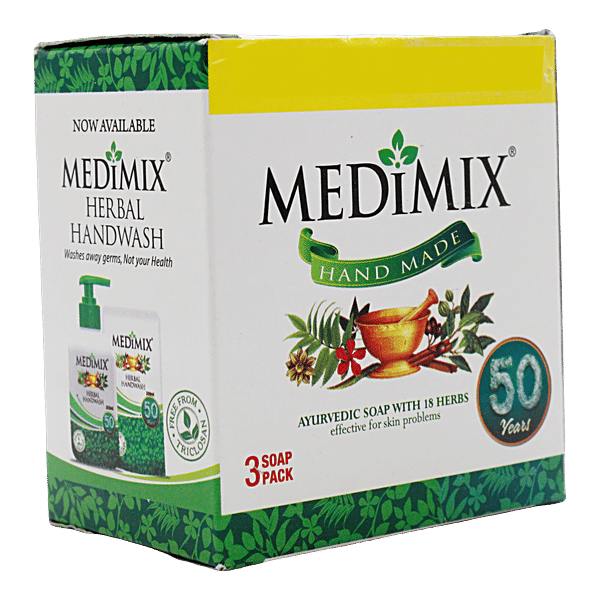 Buy Medimix Bathing Soap Ayurvedic Classic 18 Herbs 125 Gm Online At ...