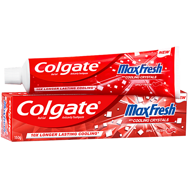 Buy Colgate Toothpaste Maxfresh Spicy Red Gel 150 Gm Online At Best ...