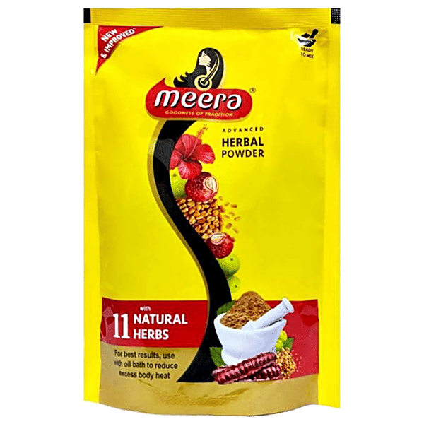 Buy Meera Powder Herbal Hairwash 80 Gm Pouch Online At Best Price of Rs ...