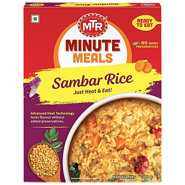 Buy Mtr Ready To Eat Sambar Rice 300 Gm Carton Online At Best Price of ...