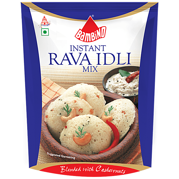 Buy Bambino Instant Mix Rava Idli With Cashewnuts 500 Gm Pouch Online ...