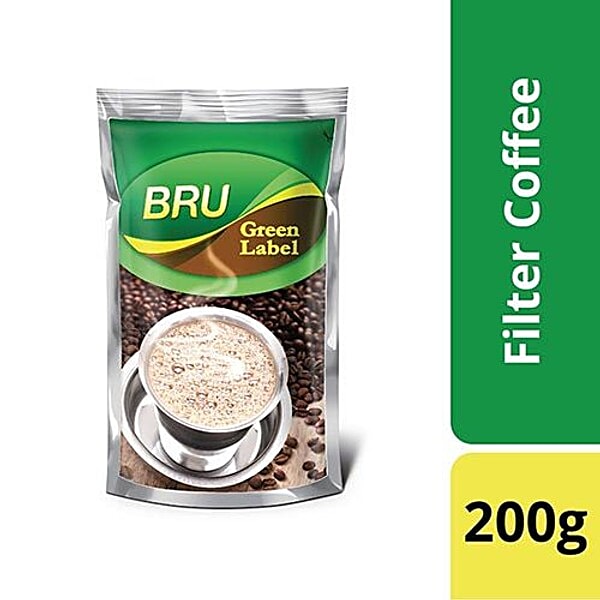 Buy Bru Filter Coffee Green Label 200 Gm Online At Best Price of Rs 150 ...