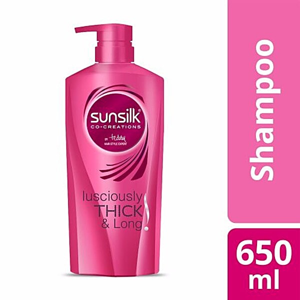 Buy Sunsilk Hair Shampoo - Keratin Yoghurt, Lusciously Thick & Long ...