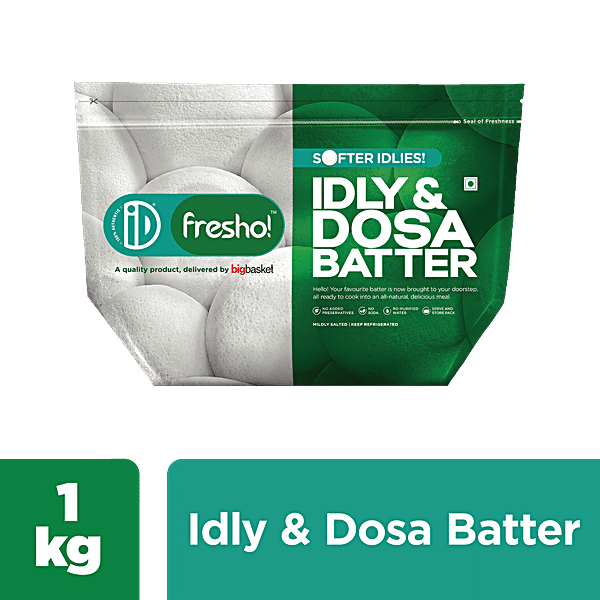 Buy iD Fresho Idly & Dosa Batter 1 kg Pouch, No Added Preservatives, No ...