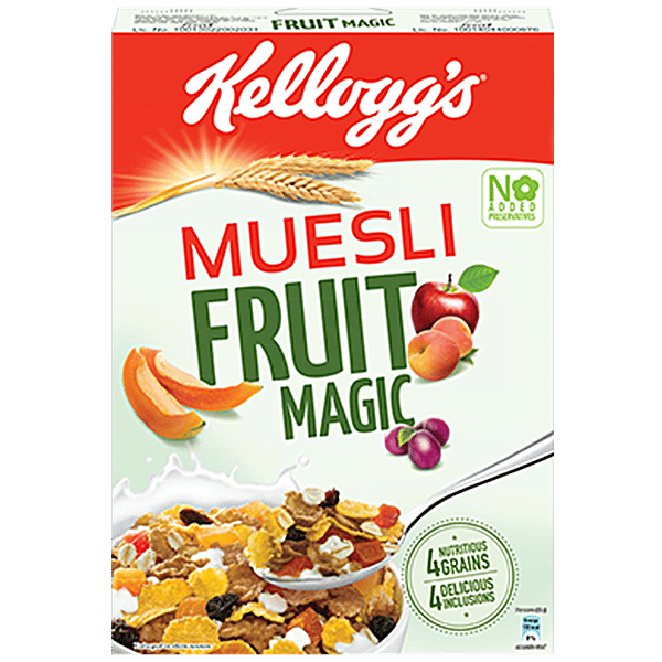 Kellogg's Muesli Fruit Magic 500Gm at Ellie Gillespie blog
