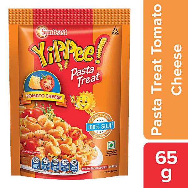 Buy Sunfeast Yippee Pasta Treat -tomato-cheese 65 Gm Pouch Online At ...