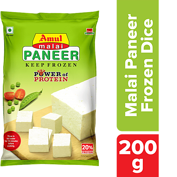 Buy Amul Malai Paneer 200 Gm Pouch Online At Best Price of Rs 95 ...