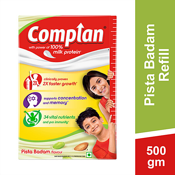Buy Complan Health Drink Pista Badam Flavour 500 Gm Carton Online At ...