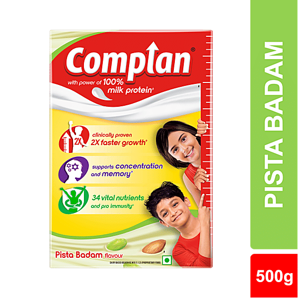 Buy Complan Health Drink Pista Badam Flavour 500 Gm Carton Online At ...