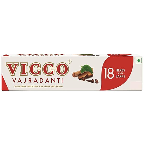 Buy Vicco Vajradanti Ayurvedic Medicine For Gums And Teeth 200 Gm ...