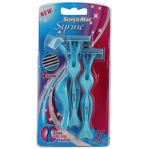 Buy Super Max Syrine - Disposable Razors For Women 3 pcs Online at Best ...