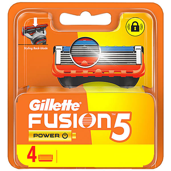 Buy Gillette Fusion Power Shaving Razor Blades Cartridge 4 Pcs Online ...