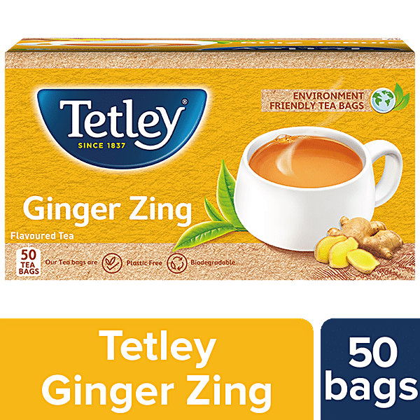Buy Tetley Tea Ginger Zing 50 Teabags Online At Best Price of Rs 254.2 ...
