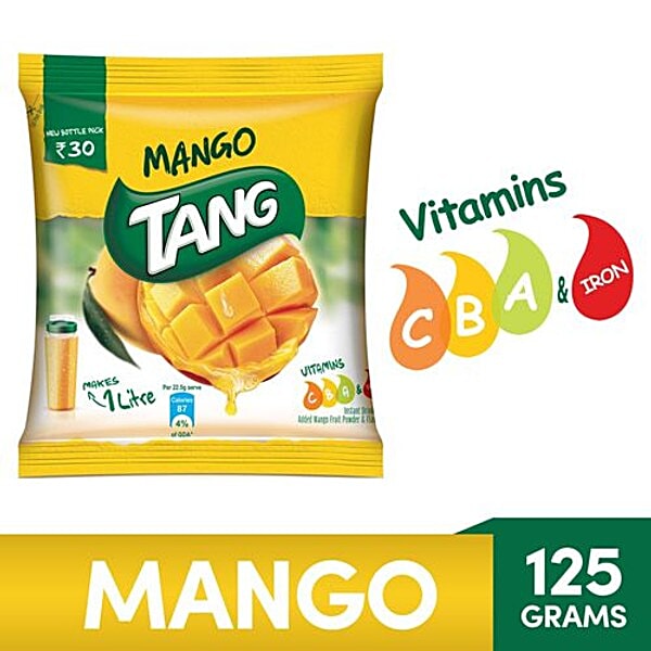 Buy Tang Instant Drink Mix Mango 125 Gm Pouch Online at the Best Price ...