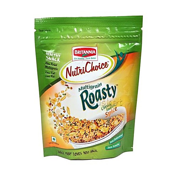 Buy Britannia NutriChoice Multigrain Roasty - Chatpata Spice Biscuits ...