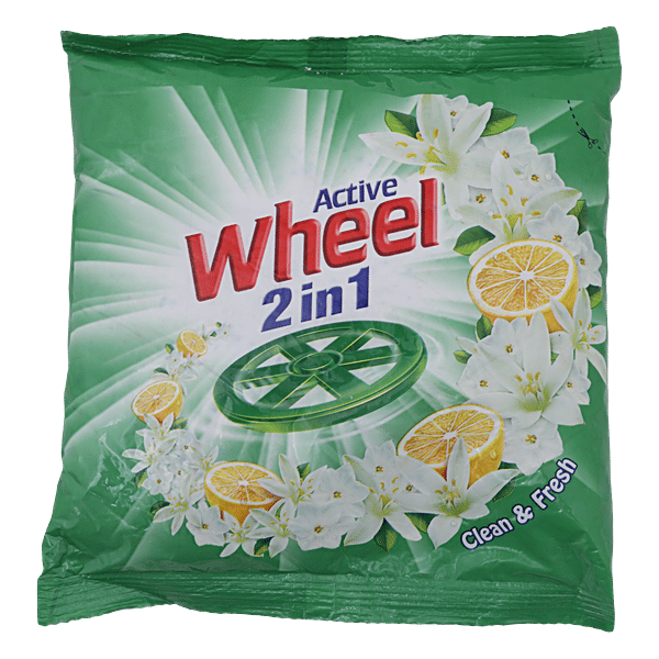 Buy Wheel Detergent Powder Green Lemon Jasmine 500 Gm Online At Best ...
