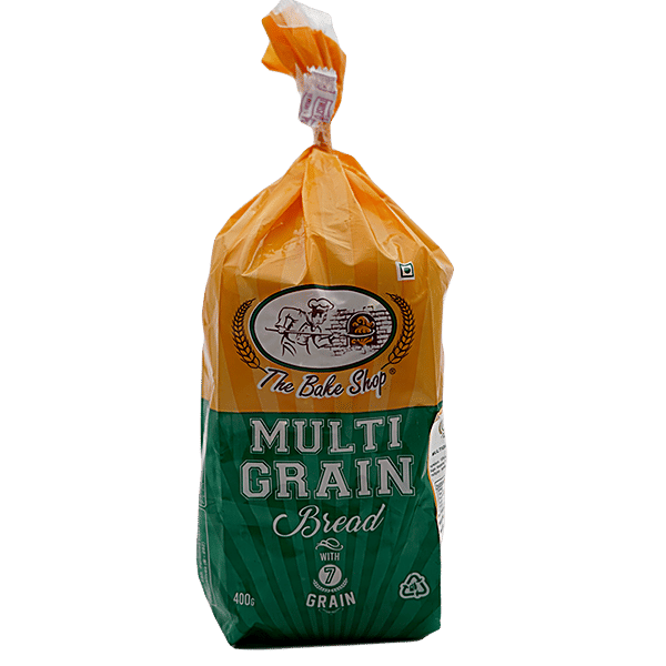 Buy The Bake Shop Bread Whole wheat100% Atta with Multigrain Sliced 400 Gm Pouch Online at the ...