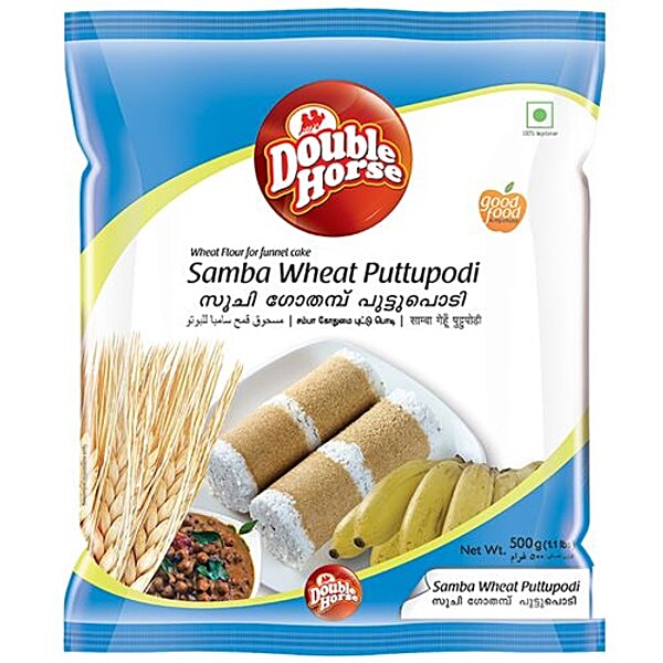 Buy Double Horse Samba Wheat Puttu Podi 500 Gm Pouch Online At Best ...