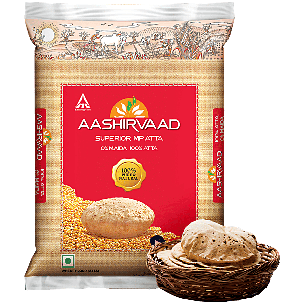 Buy Aashirvaad Atta Whole Wheat 1 Kg Pouch Online At Best Price of Rs ...