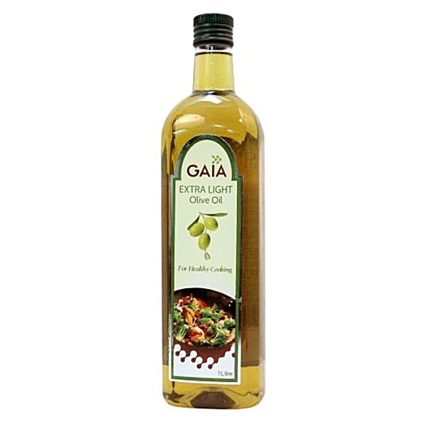 Buy Gaia Olive Oil Extra Light 1 Ltr Online at the Best Price of Rs ...
