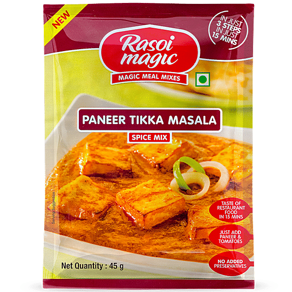 Buy Rasoi Magic Spice Mix Paneer Tikka Masala 45 Gm Online at the Best ...