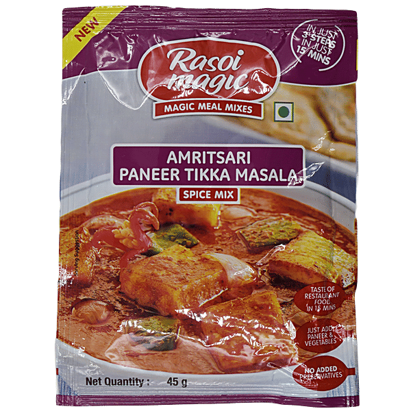 Buy Rasoi Magic Spice Mix Amritsari Paneer Tikka Masala 45 Gm Online at ...