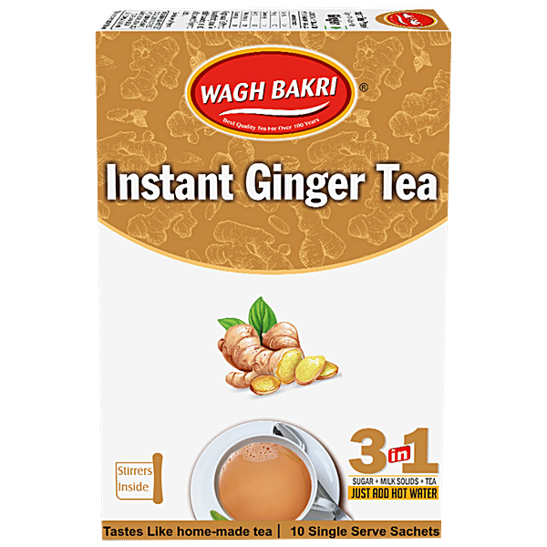 Buy Wagh Bakri Tea Instant Premix Ginger 140 Gm Carton Online At Best ...