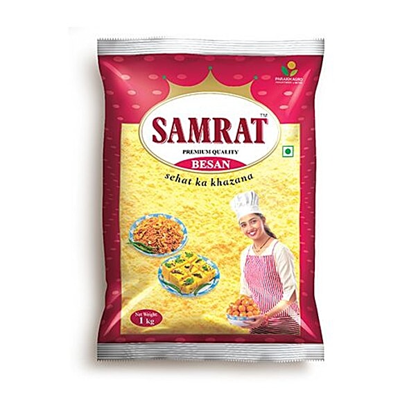 Buy Samrat Besan Premium 1 Kg Pouch Online at the Best Price of Rs 125 ...