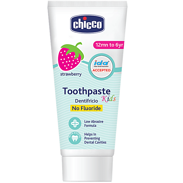 Buy Chicco Dentifricio Toothpaste Fragola Strawberry 50 Gm Online at ...
