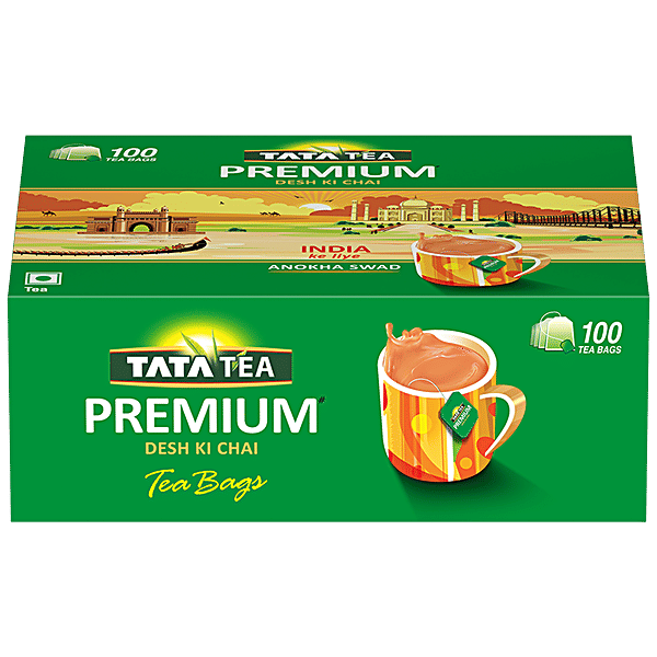 Buy Tata Tea Premium Leaf Tea 100 Teabags Online At Best Price of Rs ...